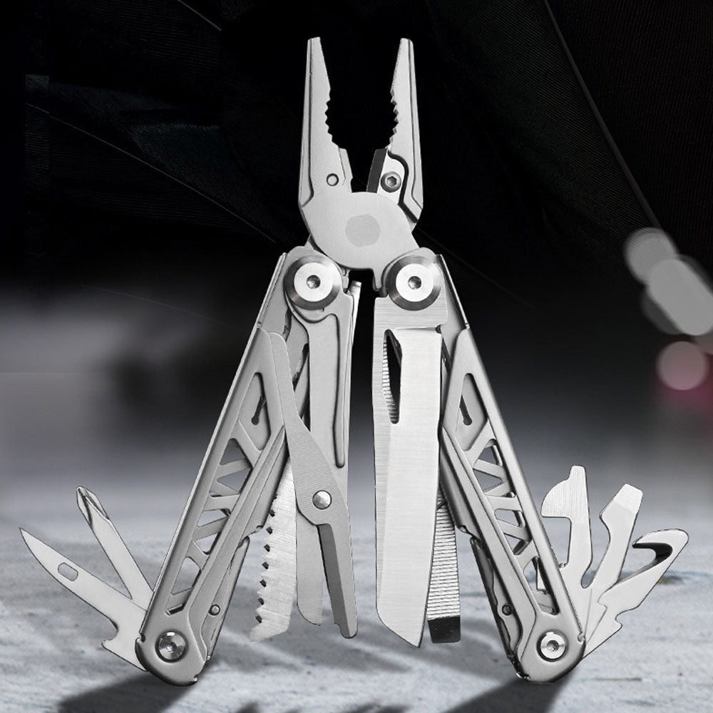 Multifunctional Foldable Pliers EDC Folding Knife Multitool Scissors S ...